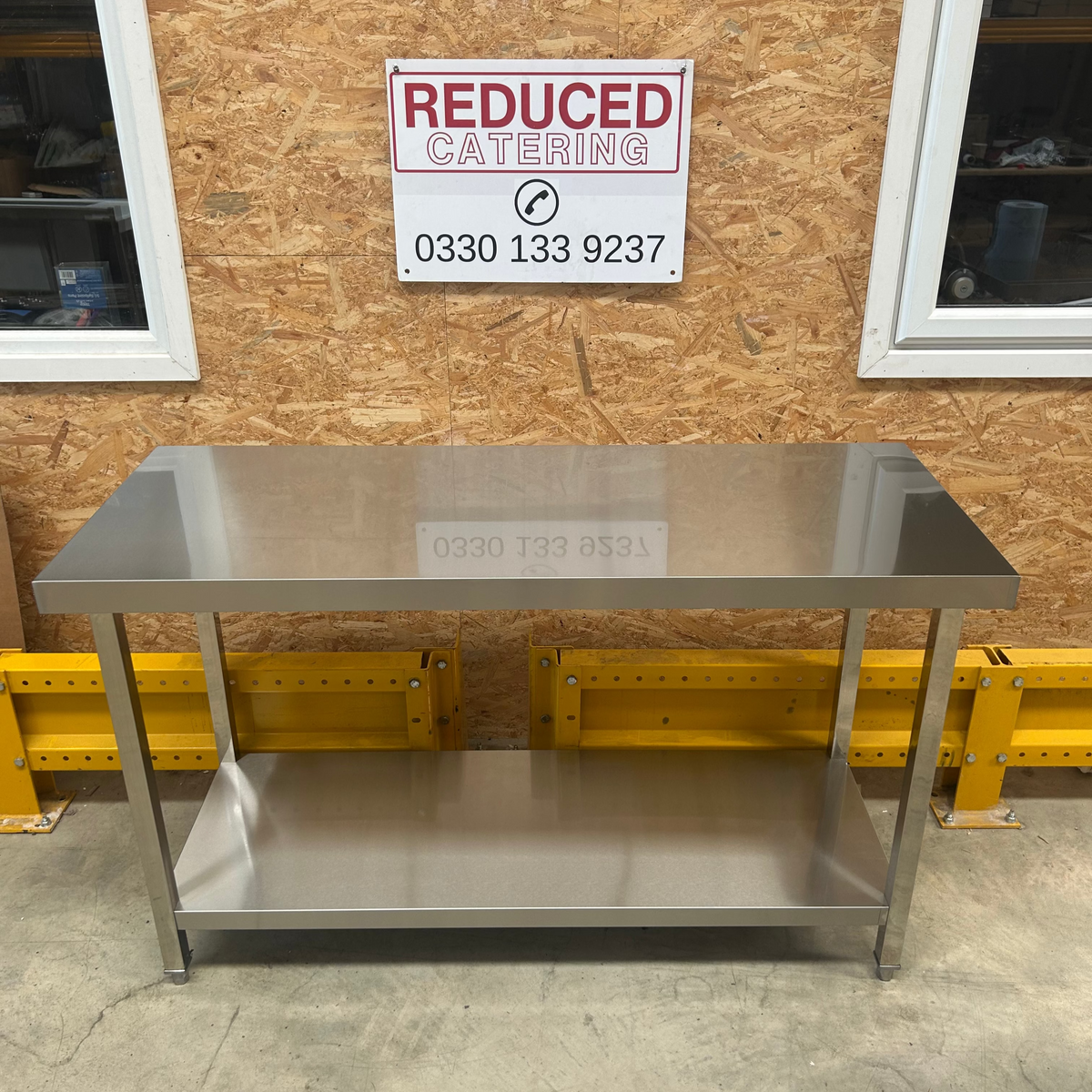 Heavy Duty Stainless Steel Centre Table - 1500x600x900mm – Reduced Catering