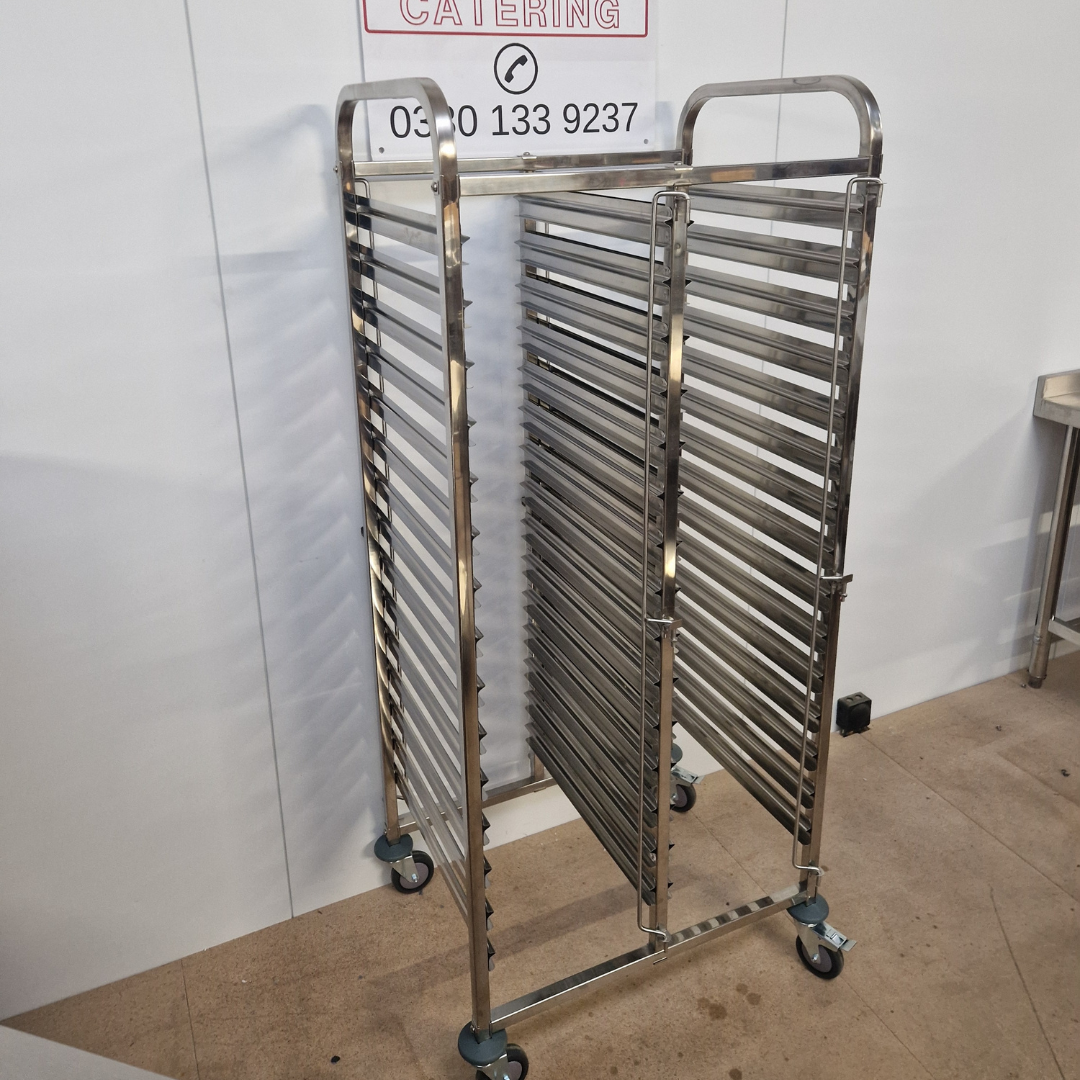 Gastronorm Pan Rack Trolley Dual Row 15 Layer – Reduced Catering